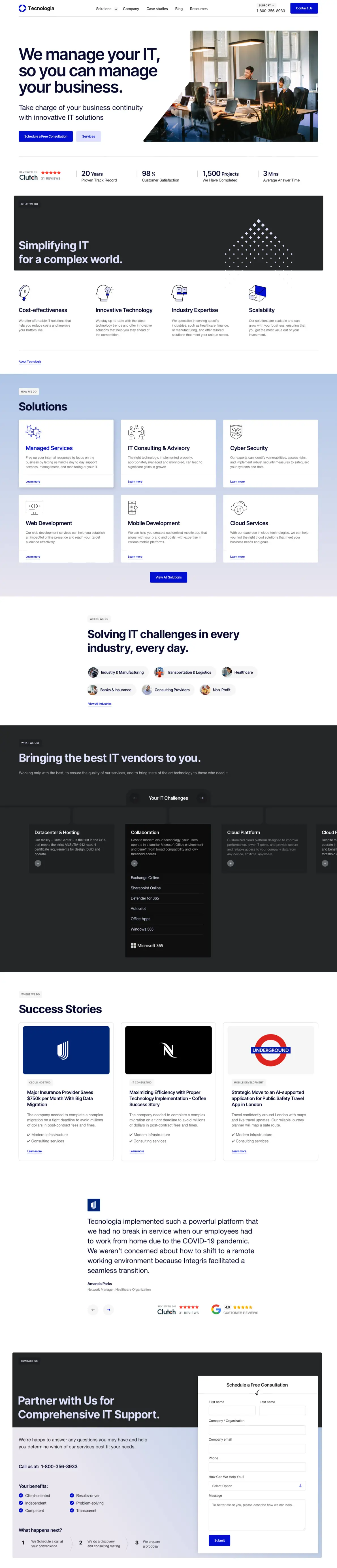 Landing Page - Tech Dynamix